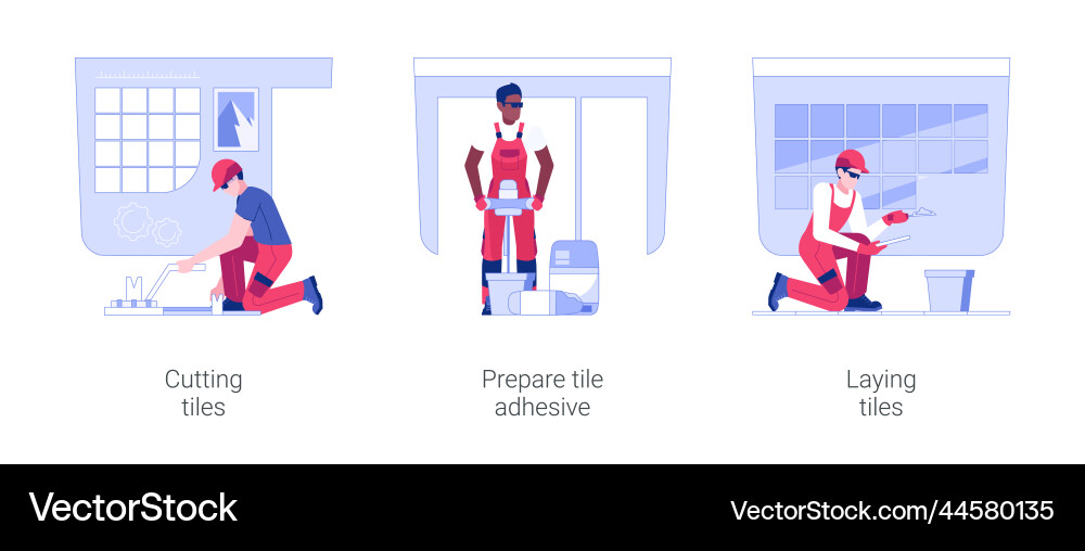 Tile flooring isolated concept Royalty Free Vector Image