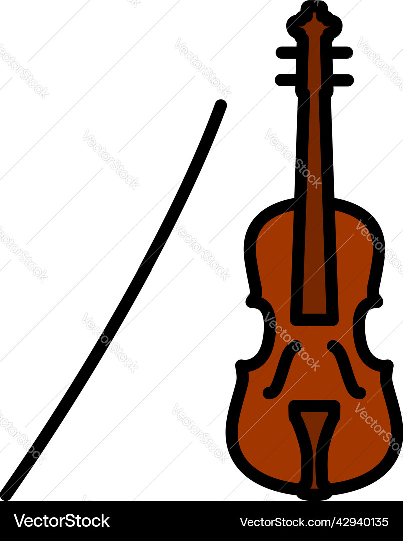 Violin icon Royalty Free Vector Image - VectorStock