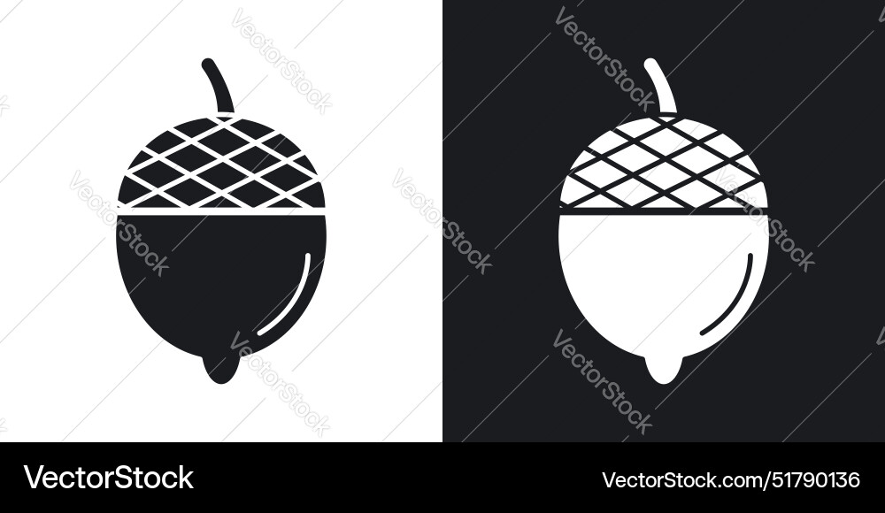 Acorn icon Royalty Free Vector Image - VectorStock