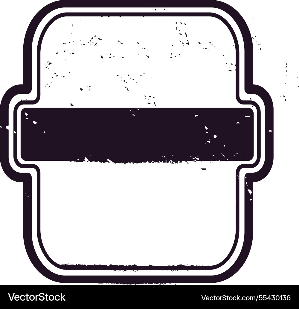 Grunge textured blank vintage mailing label with a