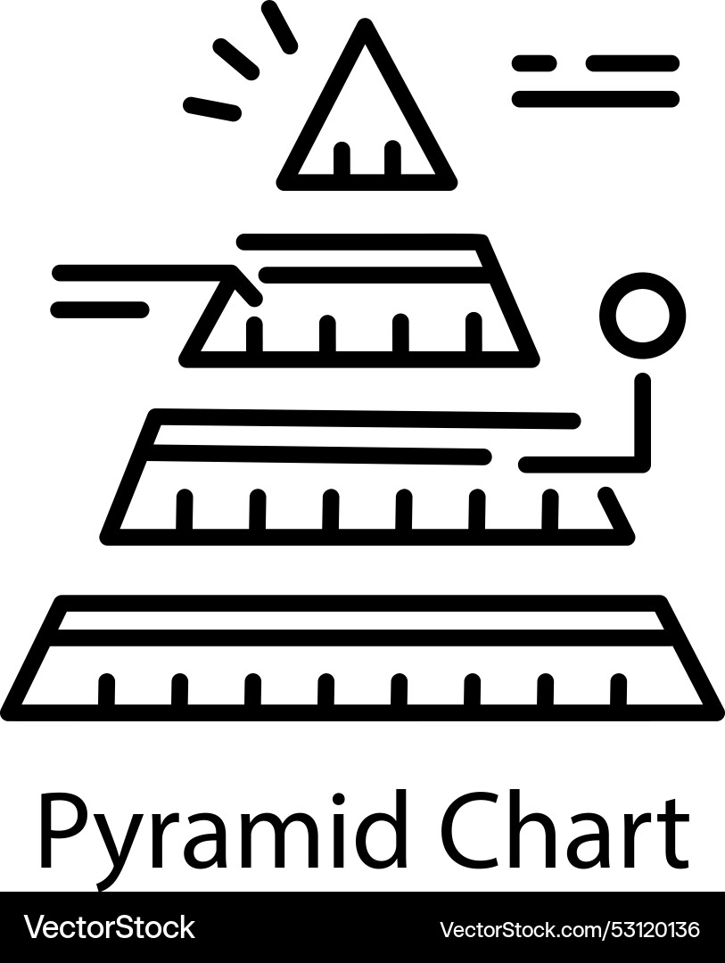 Pyramid chart Royalty Free Vector Image - VectorStock