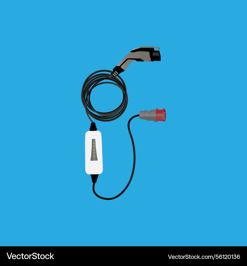 Smart charging power socket Royalty Free Vector Image