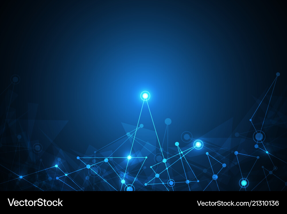 Technology Data Network Abstract Royalty Free Vector Image