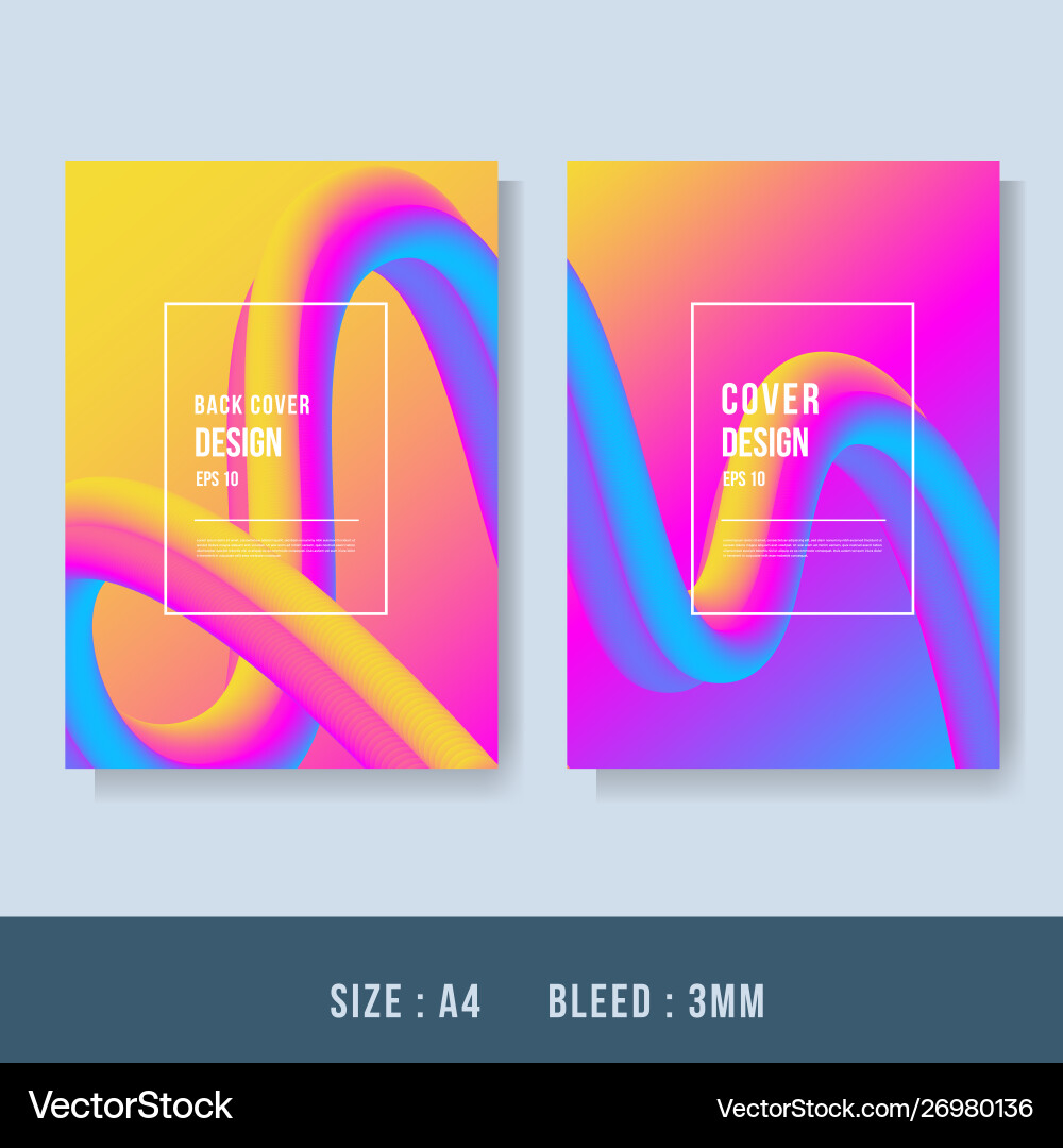 Wavy geometric with fluid design background Vector Image