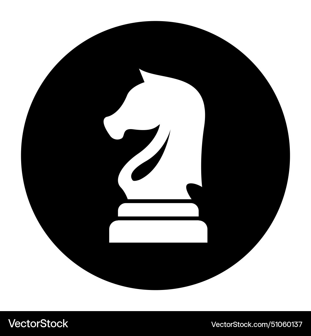 Chess knight logo Royalty Free Vector Image - VectorStock