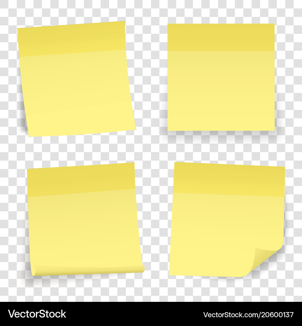 Creative of post note papers Royalty Free Vector Image