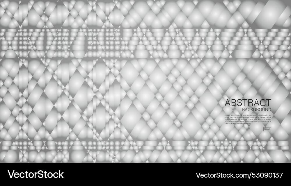 Gray polygon background white Royalty Free Vector Image