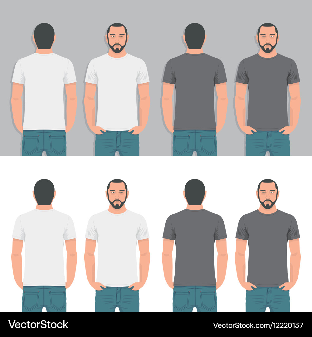 Men t-shirt design template Royalty Free Vector Image