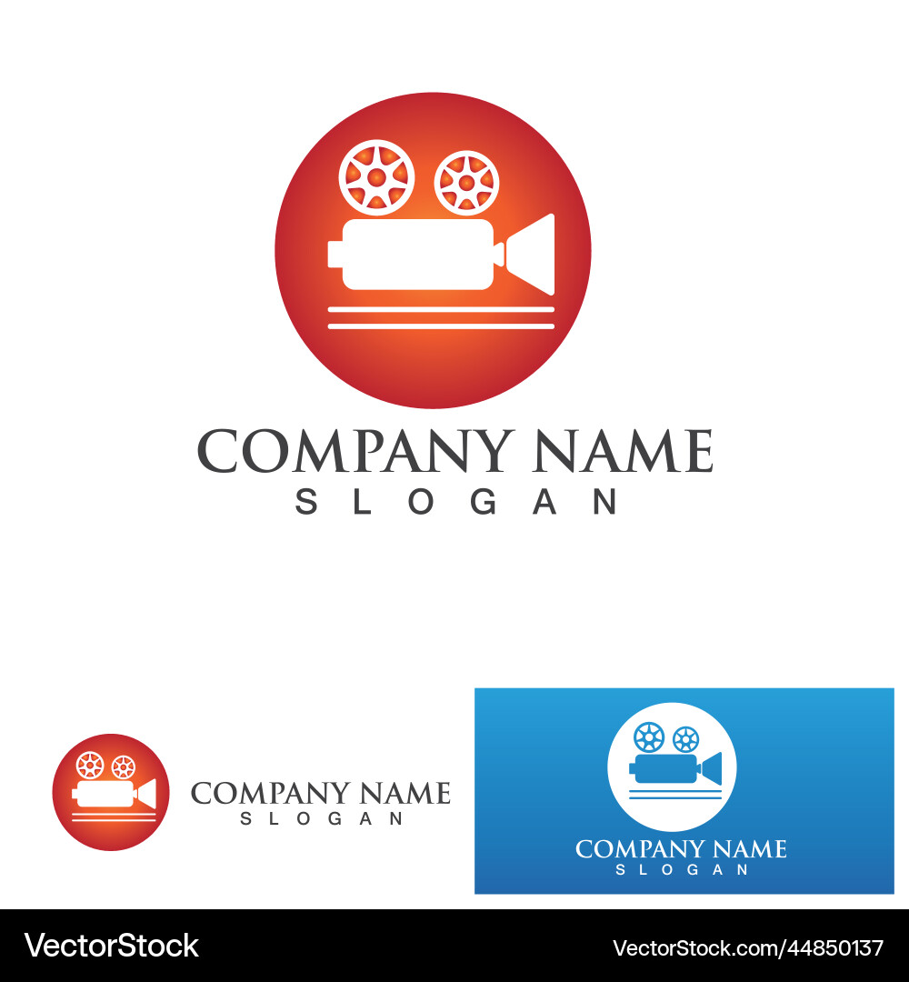 Movie logo design Royalty Free Vector Image - VectorStock