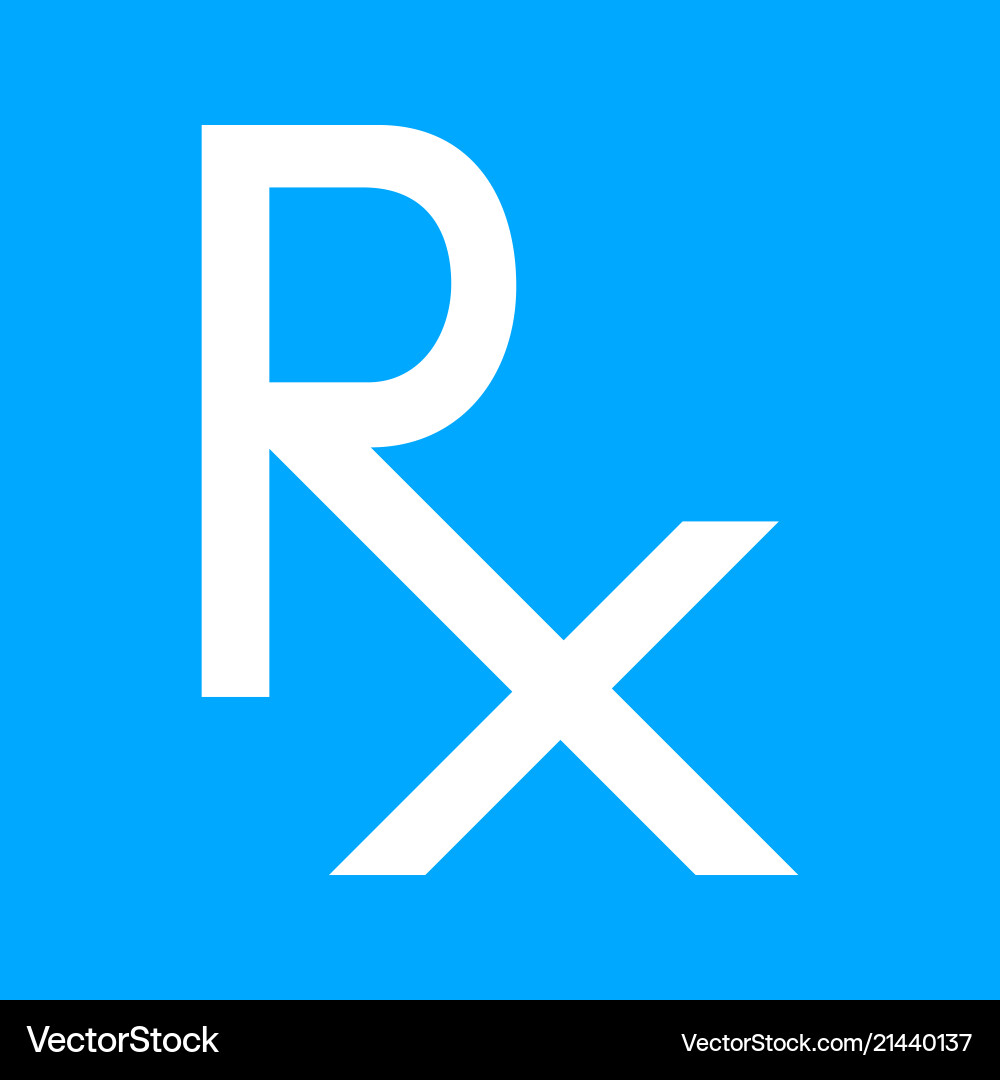 Rx icon Royalty Free Vector Image - VectorStock