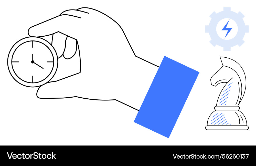 Strategic time management and decision-making Vector Image