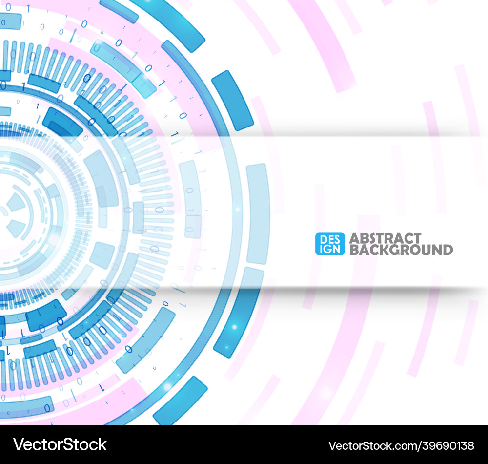 Abstract technology circles Royalty Free Vector Image