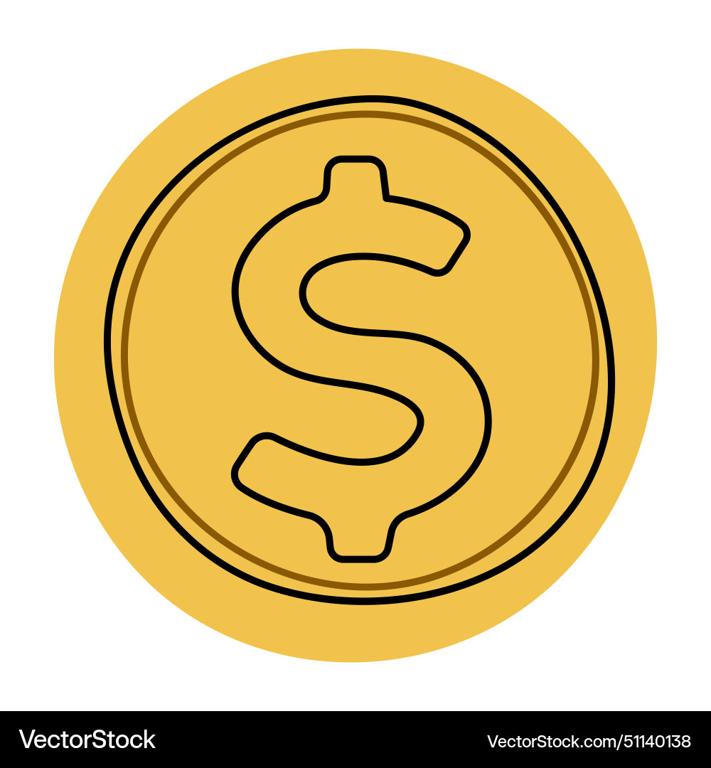 Coin 1 Royalty Free Vector Image - VectorStock