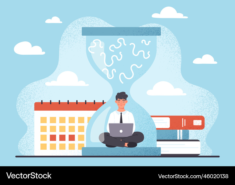 Concept of deadline Royalty Free Vector Image - VectorStock