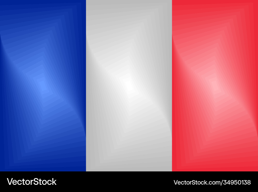 France gradient flag Royalty Free Vector Image