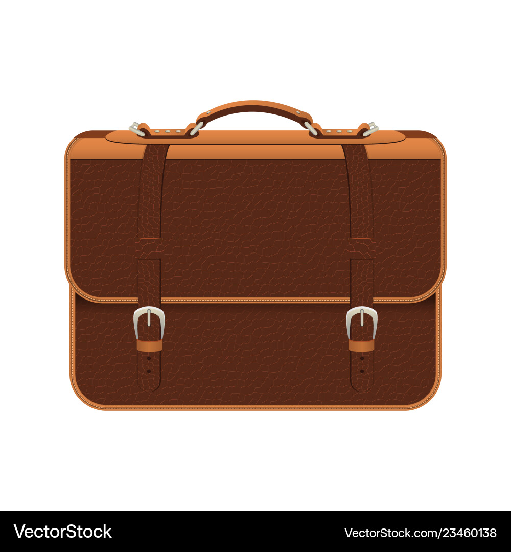 Leather briefcase design Royalty Free Vector Image