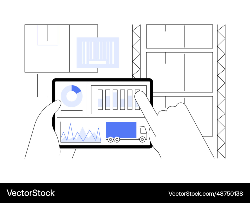 Reports and analytics abstract concept Royalty Free Vector