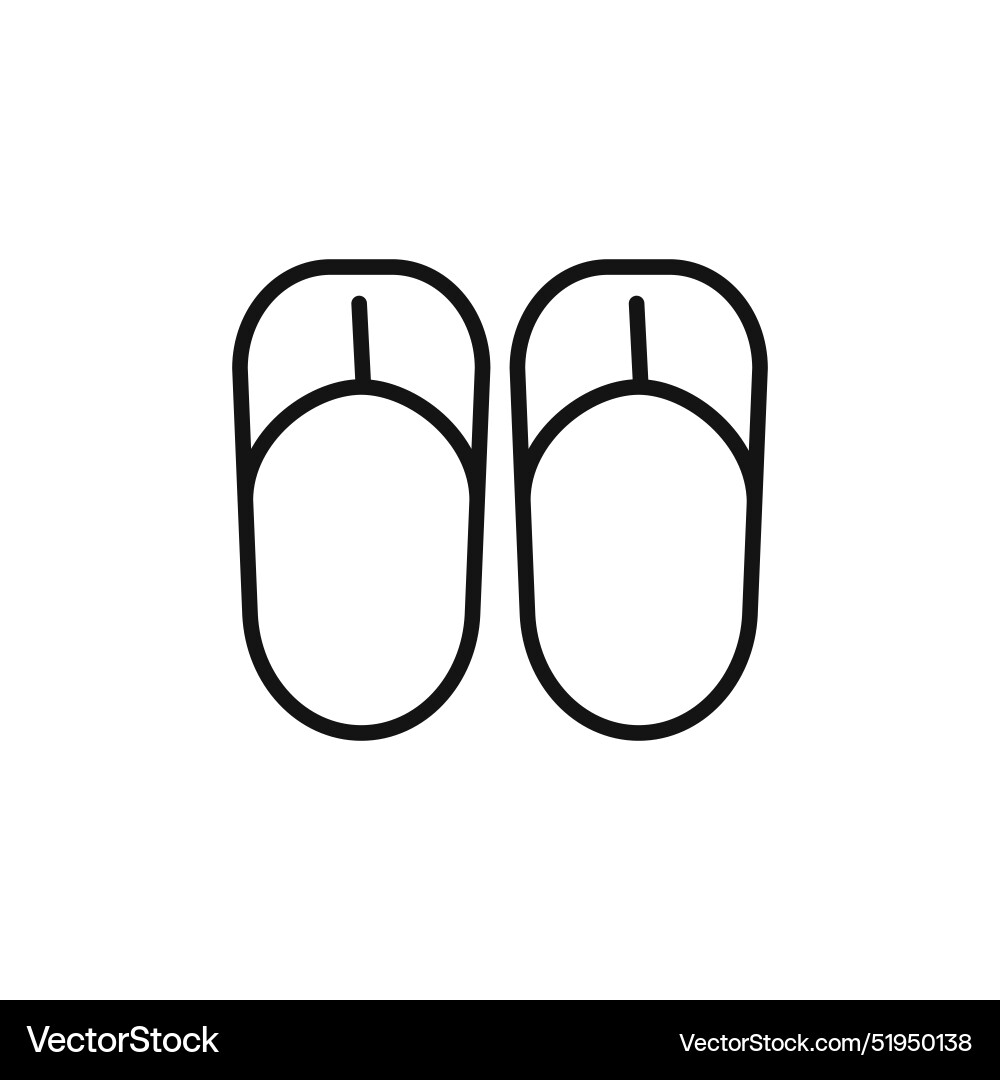 Sandals logo sign outline Royalty Free Vector Image