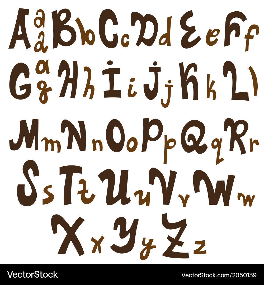 Alphabet Royalty Free Vector Image - VectorStock