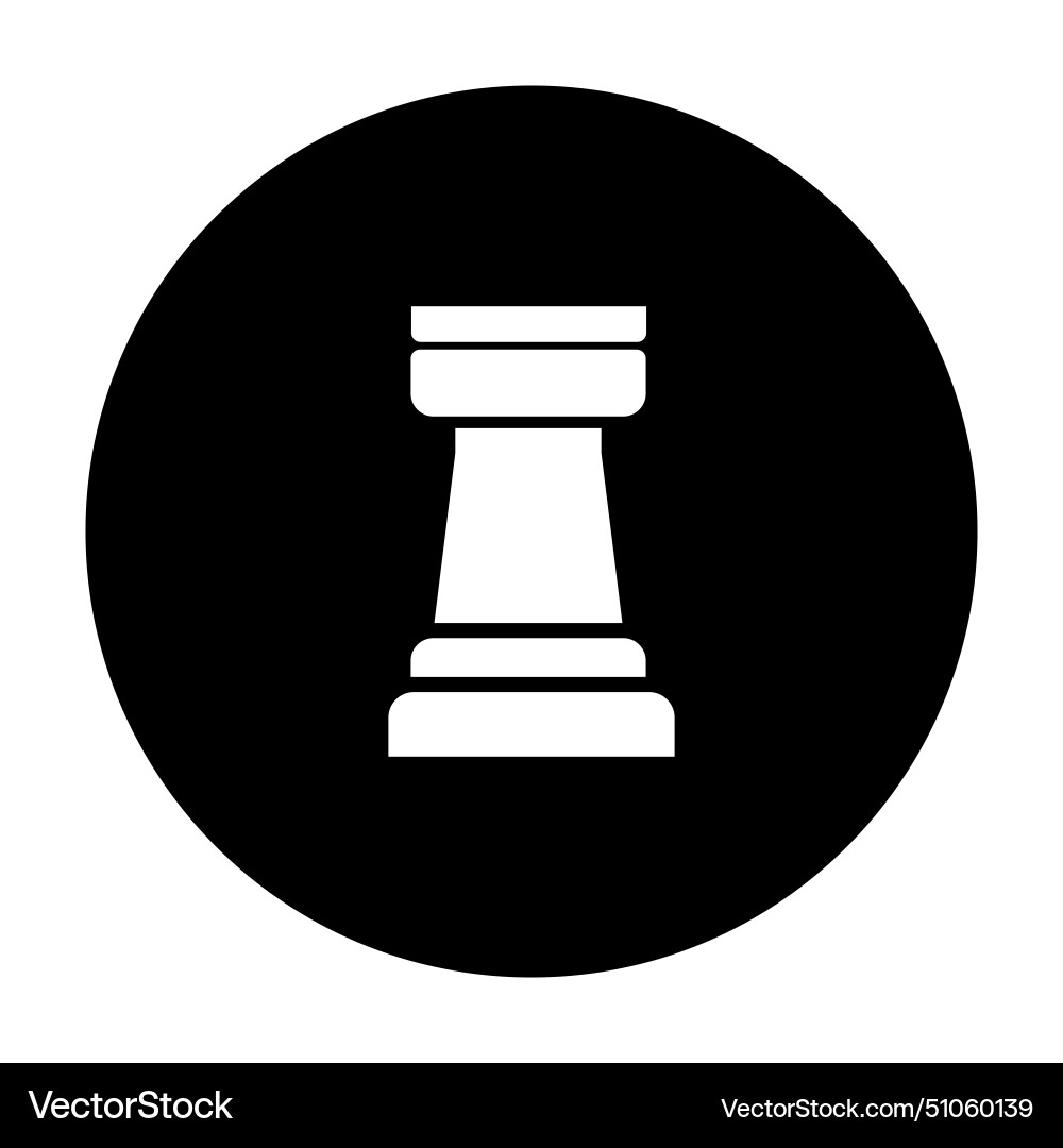 Chess rook logo Royalty Free Vector Image - VectorStock