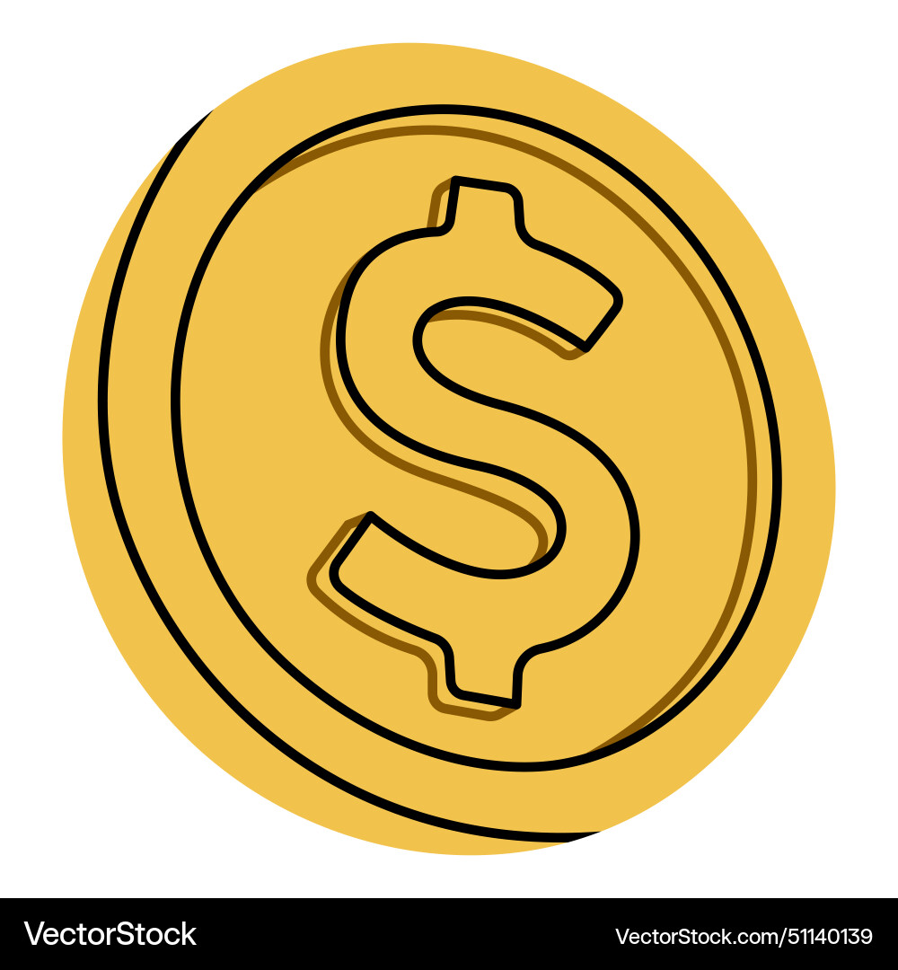 Coin 2 Royalty Free Vector Image - VectorStock