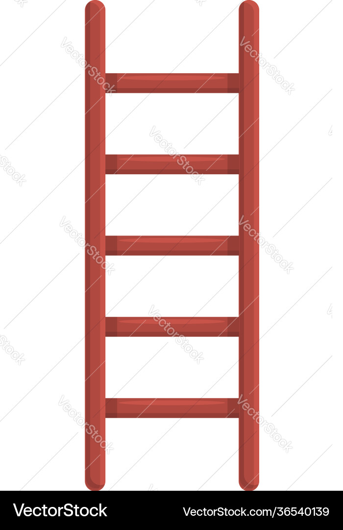 Folding ladder icon cartoon style Royalty Free Vector Image