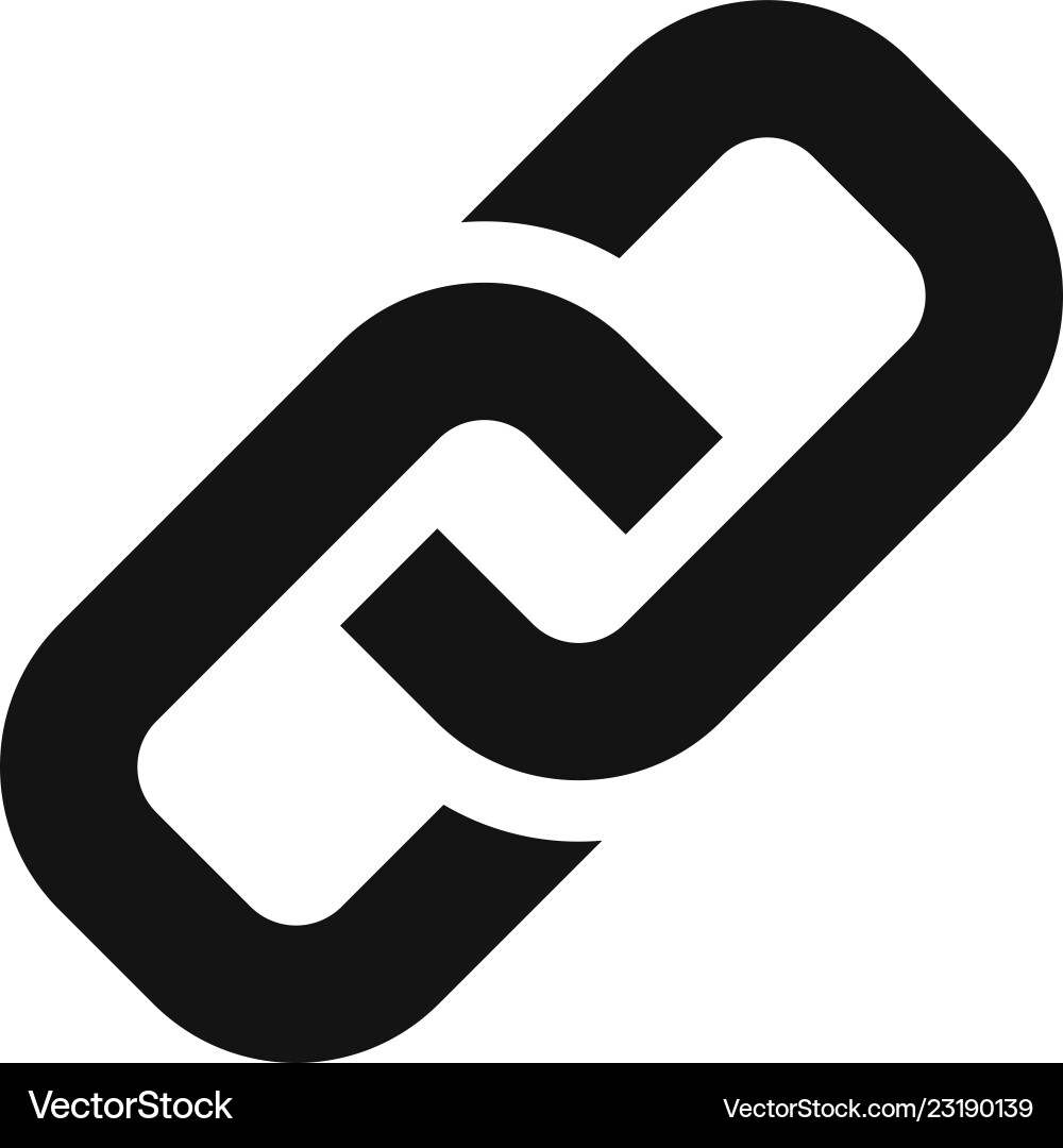 Link icon Royalty Free Vector Image - VectorStock
