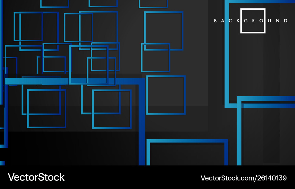 Modern abstract squares backgrounds with a black Vector Image
