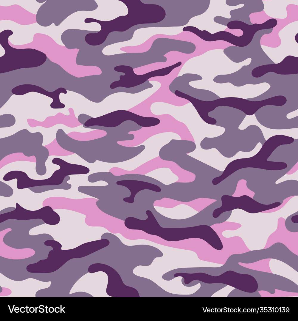 Pink Purple Camo Pattern Royalty Free Vector Image
