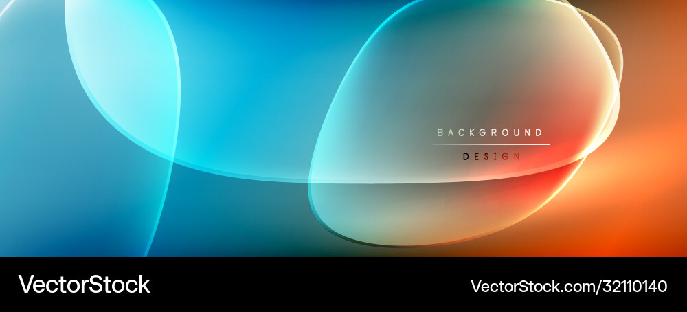 Abstract background - liquid bubble shapes Vector Image