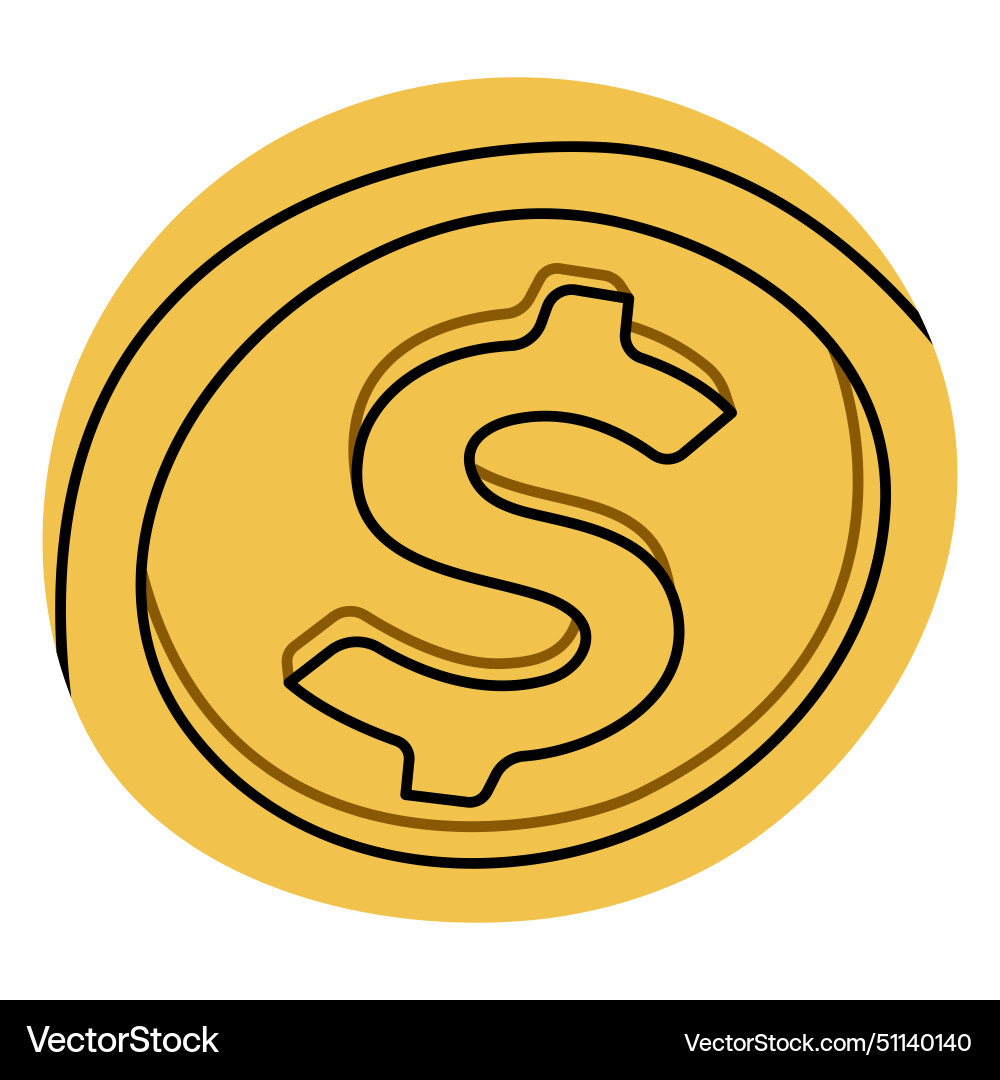 Coin 3 Royalty Free Vector Image - VectorStock