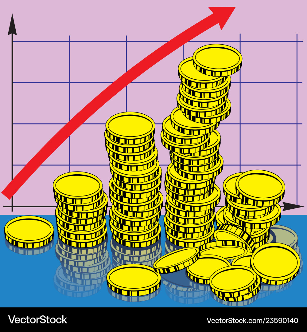 Concept of wrong calculation in the financial Vector Image