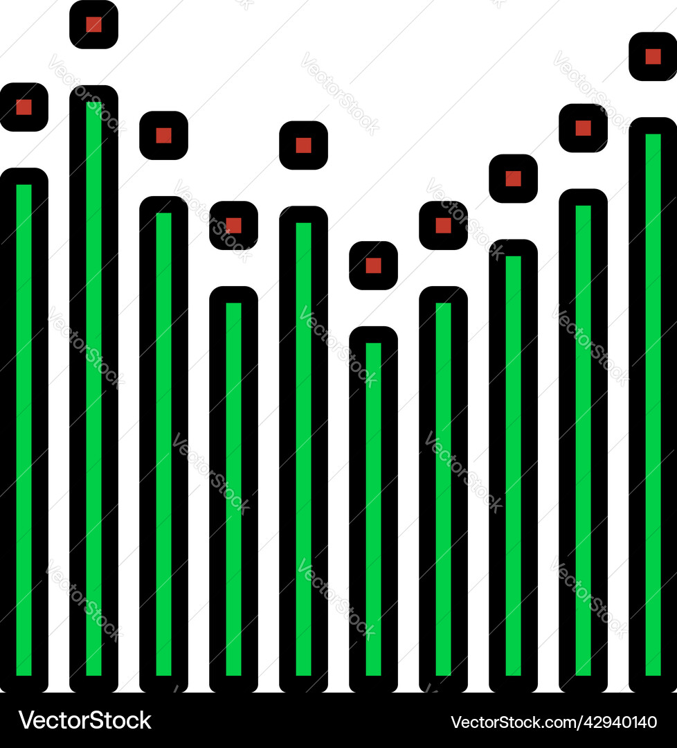 Graphic equalizer icon Royalty Free Vector Image