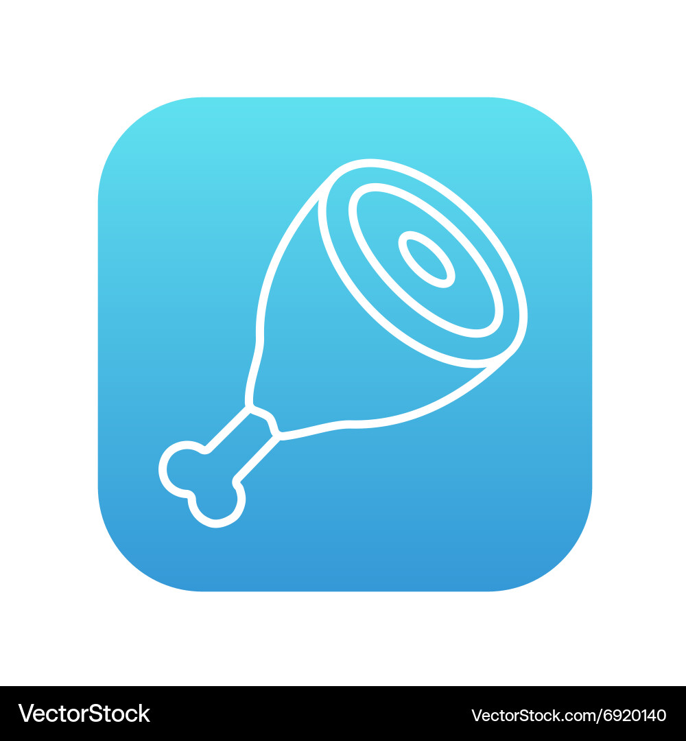 Meat line icon Royalty Free Vector Image - VectorStock