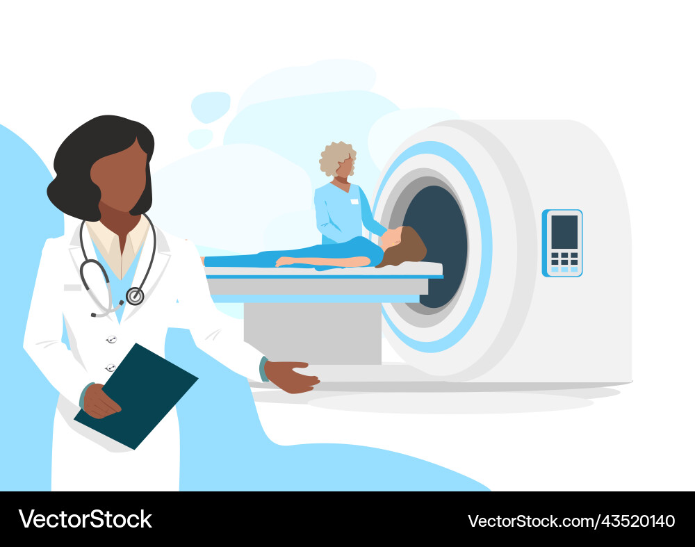 Mri diagnostics Royalty Free Vector Image - VectorStock