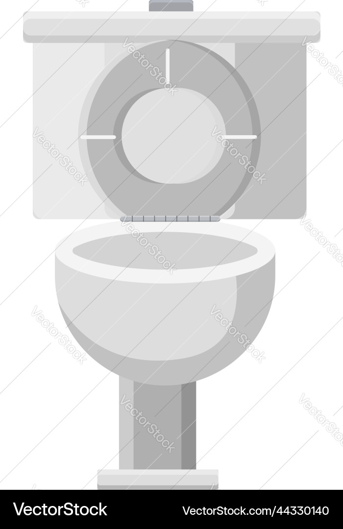 Toilet seat on a white background Royalty Free Vector Image