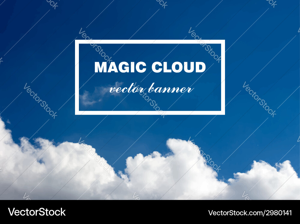 Abstract cloud banner Royalty Free Vector Image