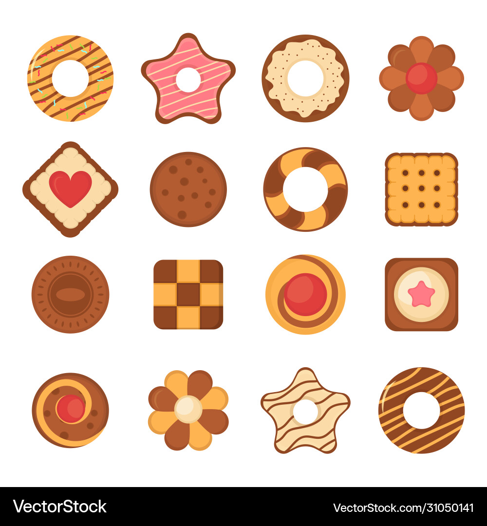 Biscuit bread cookies Royalty Free Vector Image