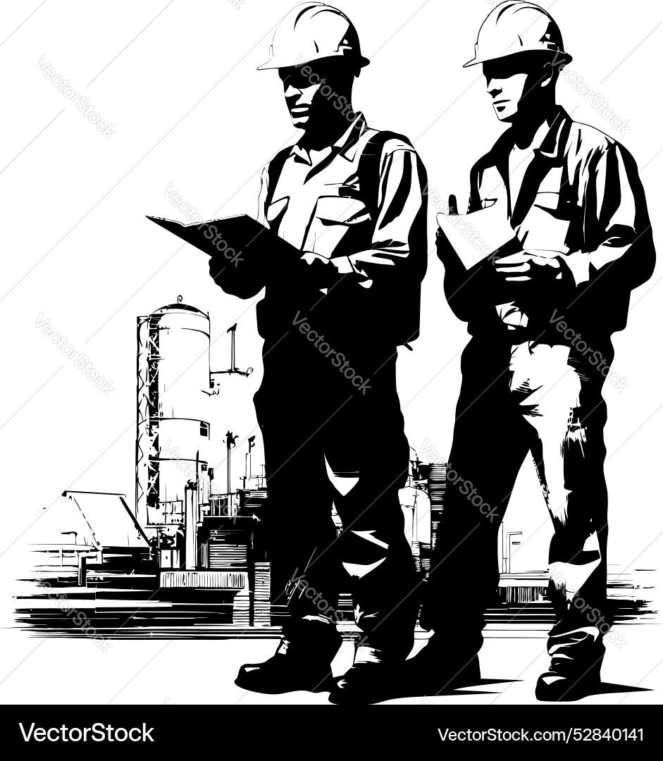 Blueprint unity engineers and plan emblem Vector Image