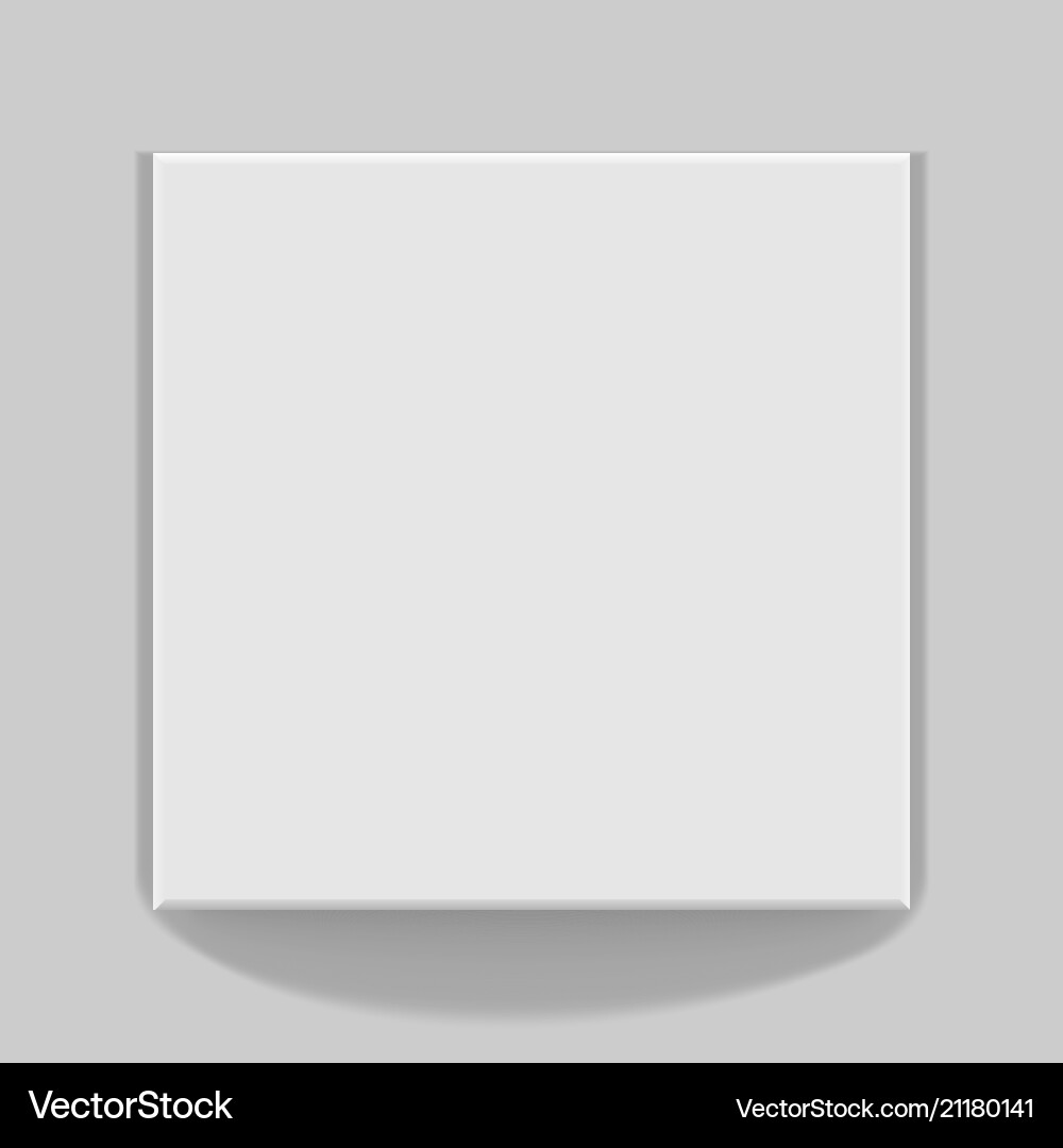 Box top view Royalty Free Vector Image - VectorStock