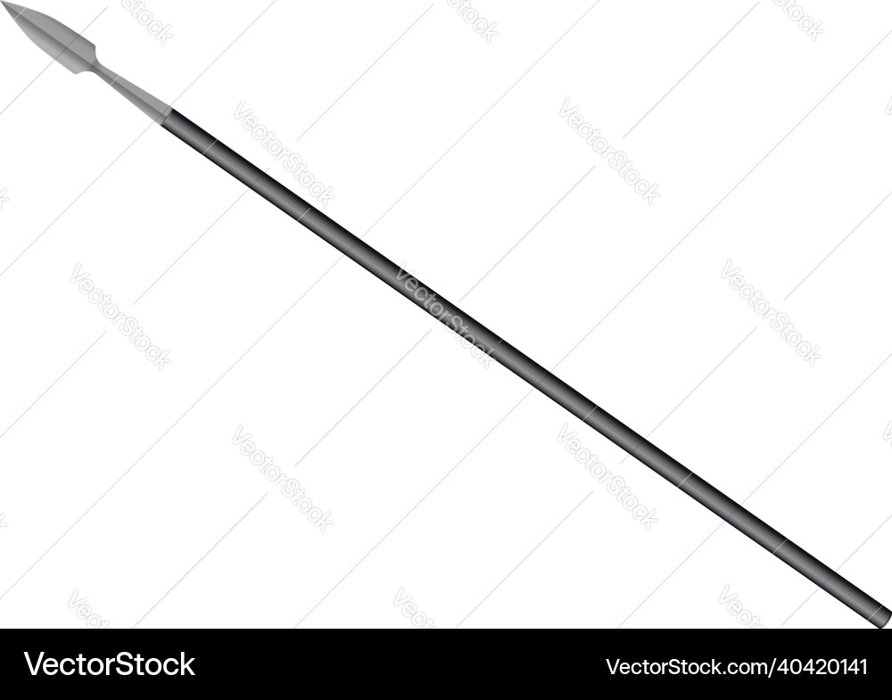 Classic Battle Spear Royalty Free Vector Image