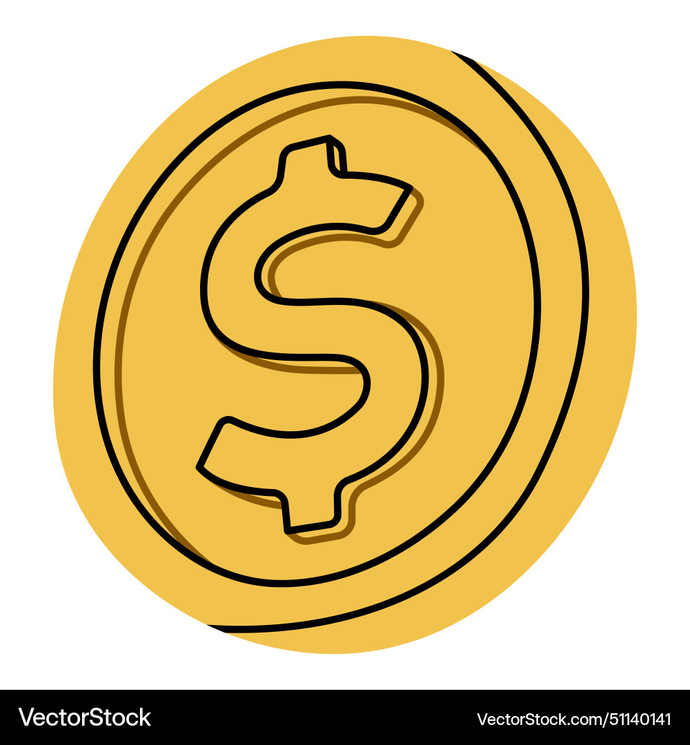Coin 4 Royalty Free Vector Image - VectorStock