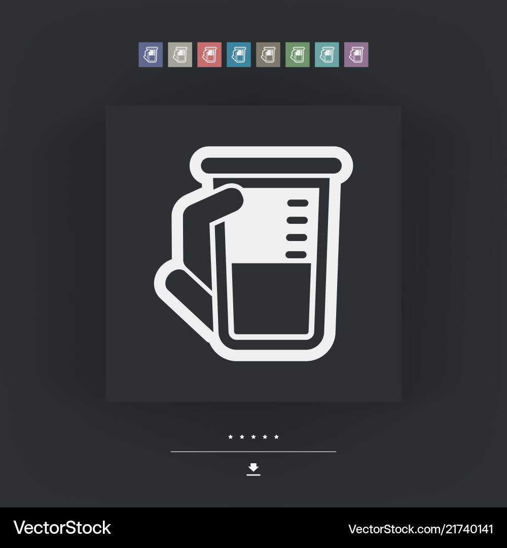 Laboratory beaker Royalty Free Vector Image - VectorStock
