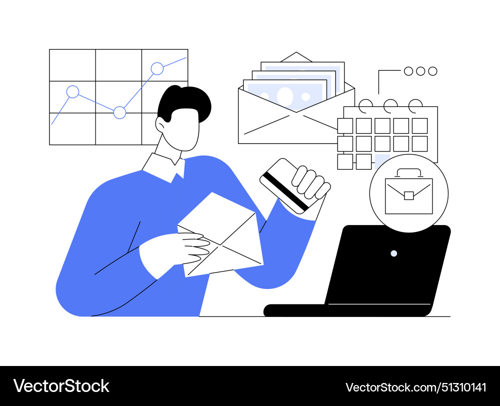 Payroll isolated cartoon Royalty Free Vector Image