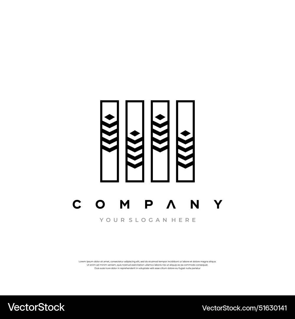 Progressive corporate identity Royalty Free Vector Image