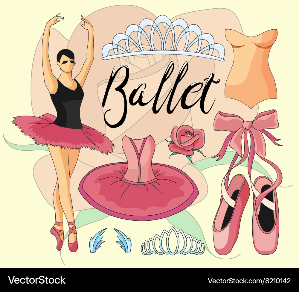 Ballet icon set Royalty Free Vector Image - VectorStock