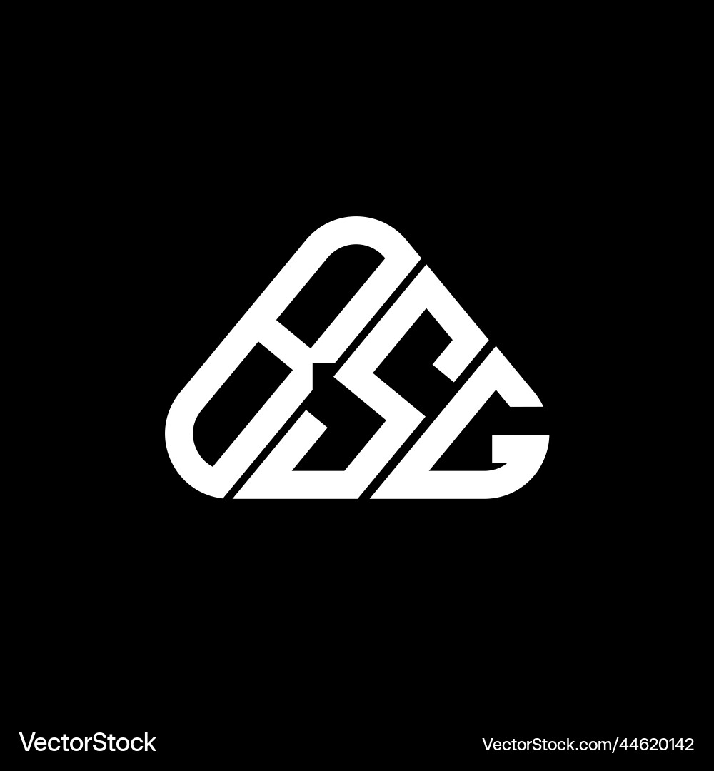 Bsg letter logo creative design with graphic Vector Image