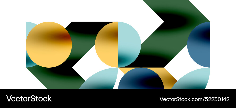 Circle pattern round elements with lines Vector Image