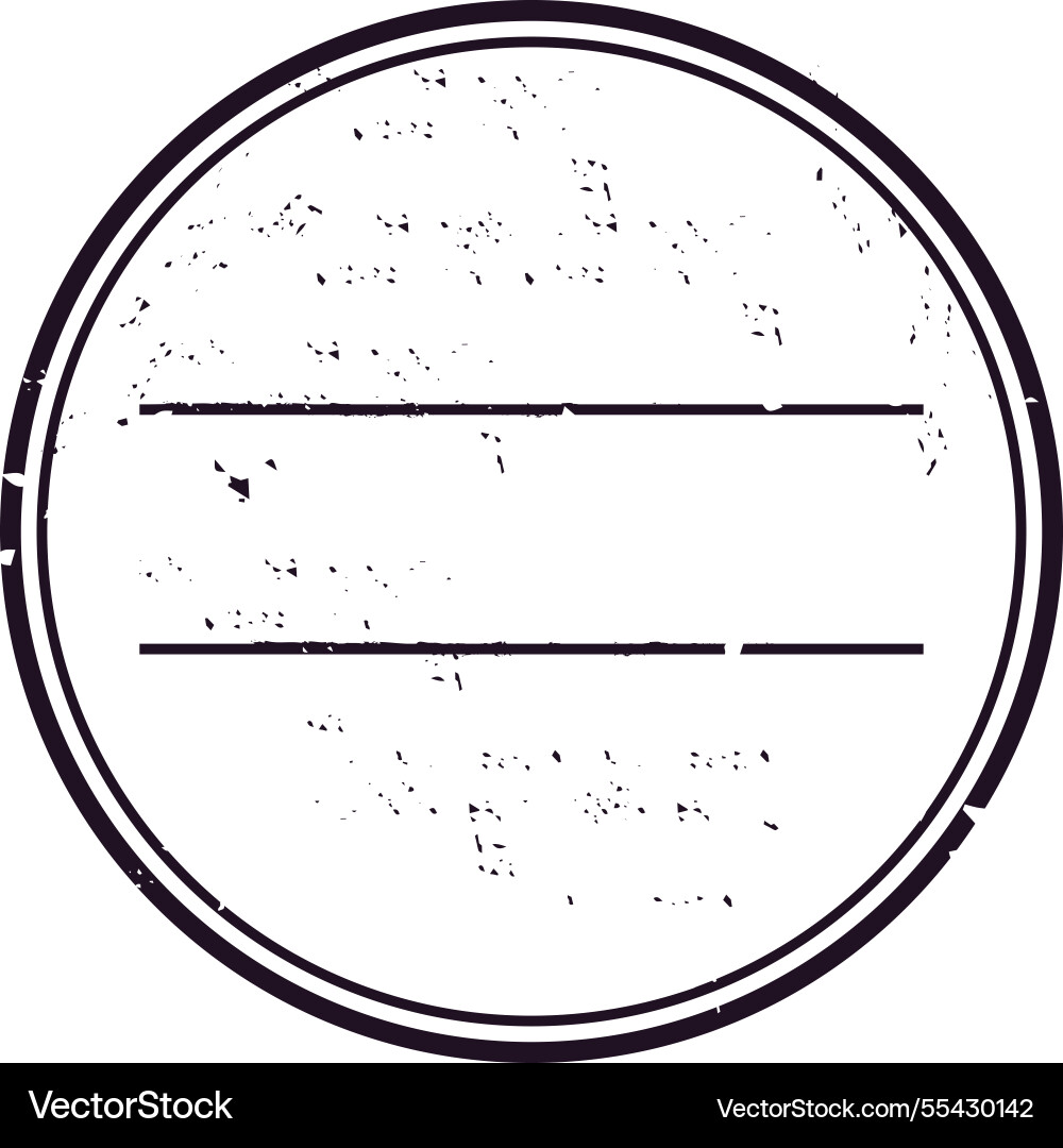 Featuring an empty black and white postmark Vector Image