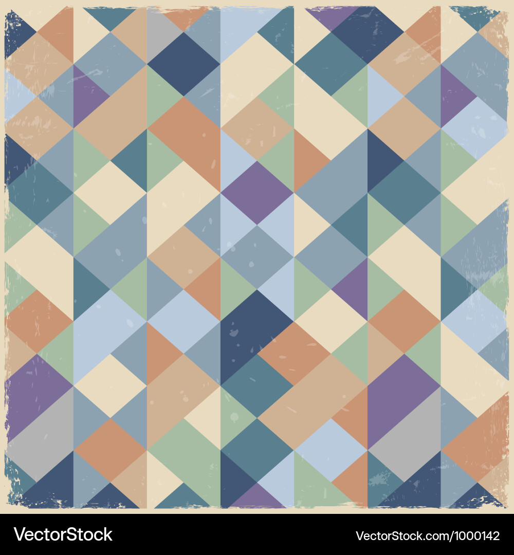 Geometric retro background Royalty Free Vector Image